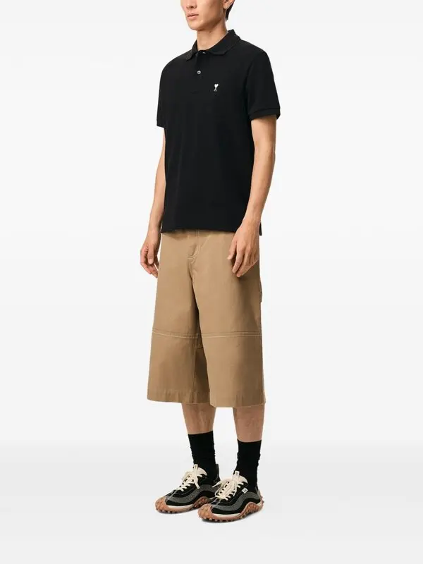 AMI Paris De Coeur Cotton Polo Shirt
