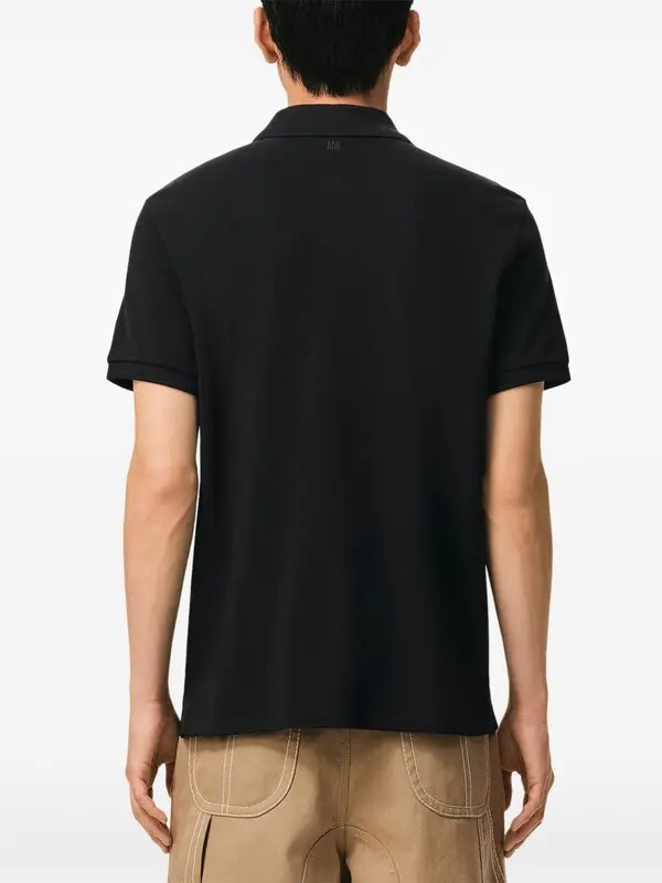 AMI Paris De Coeur Cotton Polo Shirt