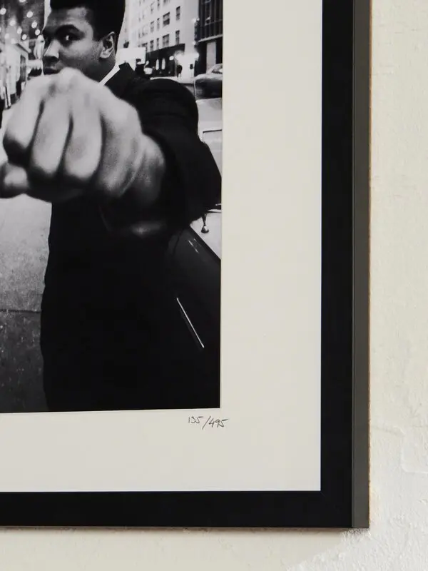 SONIC EDITIONS Framed 1968 Ali On Broadway Print, 40" X 50&quot