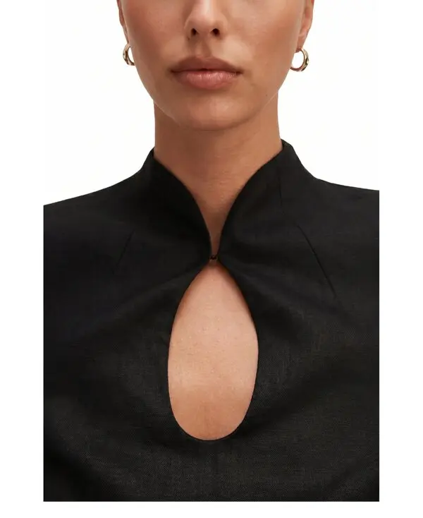 EVER NEW Ayla Keyhole Linen Top