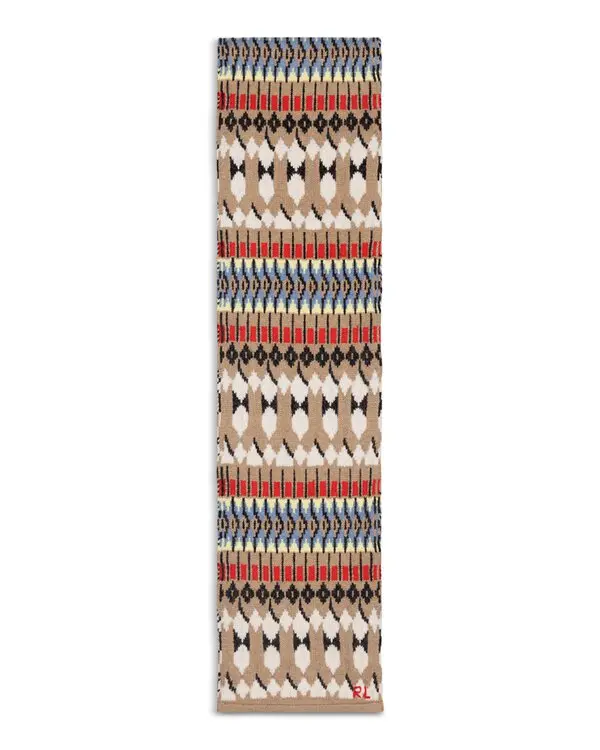 Polo Ralph Lauren Chunky Knit Fair Isle Skinny Scarf