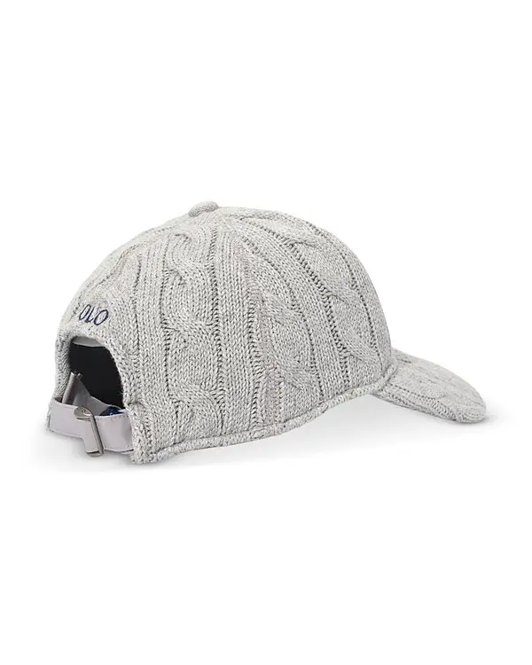 Polo Ralph Lauren Classic Cable Knit Cap - Grey Heath