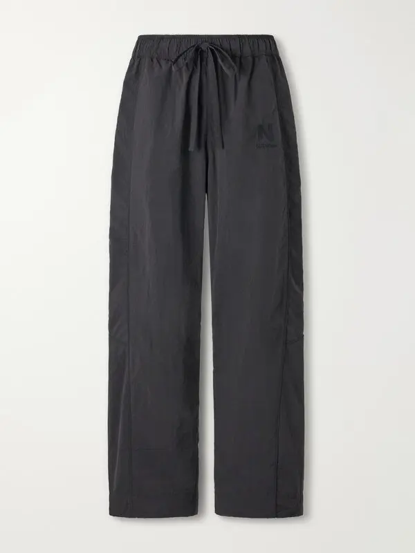 NAHMIAS Logo-appliquéd Straight-leg Shell Sweatpants