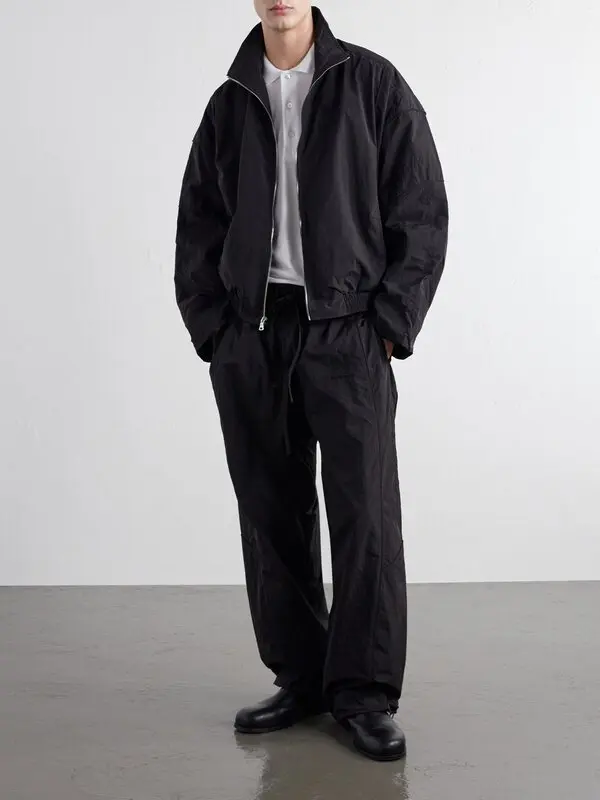 NAHMIAS Logo-appliquéd Straight-leg Shell Sweatpants