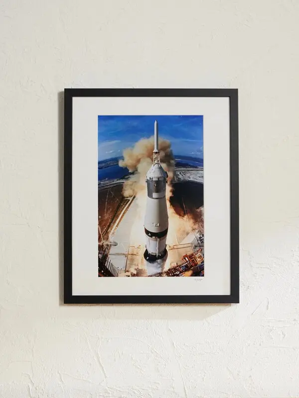 SONIC EDITIONS Framed 1969 Launch Of Apollo 11 Print, 40" X 50&quot - Multi
