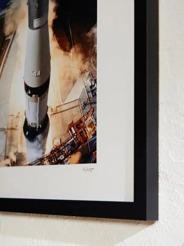 SONIC EDITIONS Framed 1969 Launch Of Apollo 11 Print, 40" X 50&quot - Multi