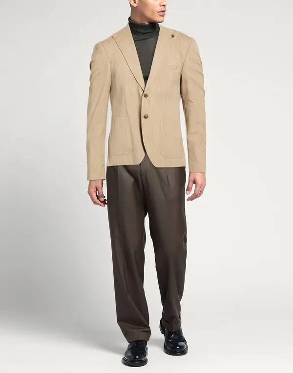 SUIT SARTORIA Blazer Camel Size Linen, Pes, Viscose, Elastane