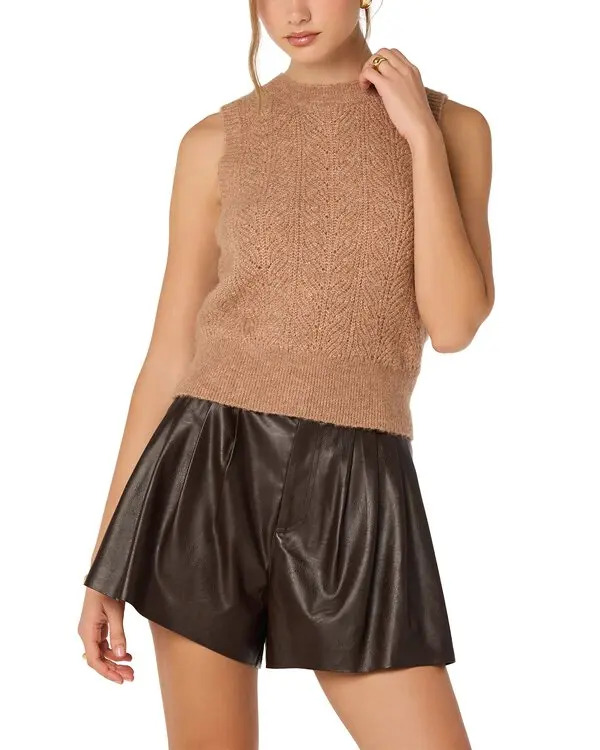Astr The Label Pernille Sleeveless Button-back Sweater