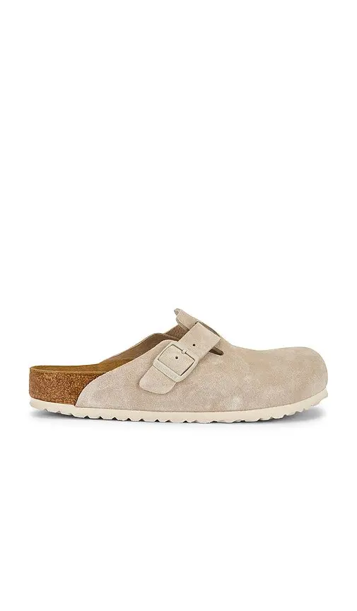 BIRKENSTOCK Boston Clogs With Buckle Closure - Oyster