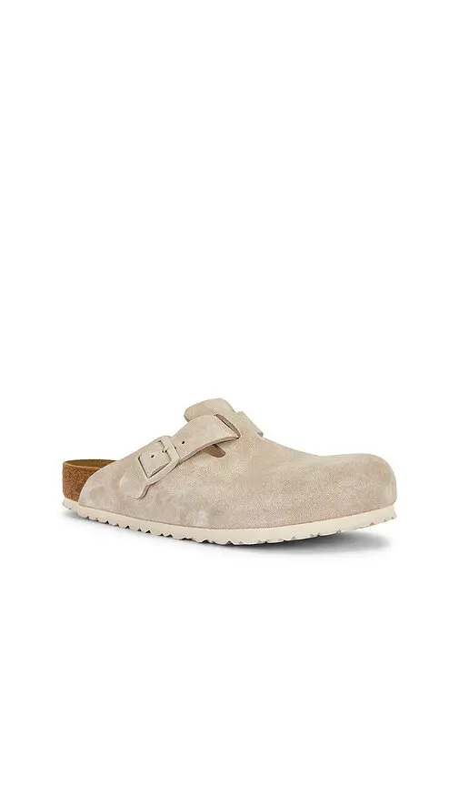 BIRKENSTOCK Boston Clogs With Buckle Closure - Oyster