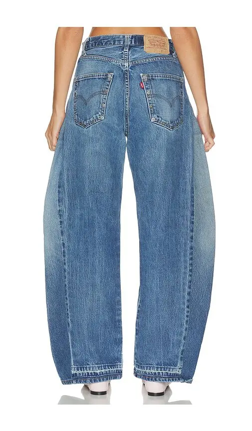 ALIGRACE The Noa Barrel Jean Light Wash Denim - Medium & Dark