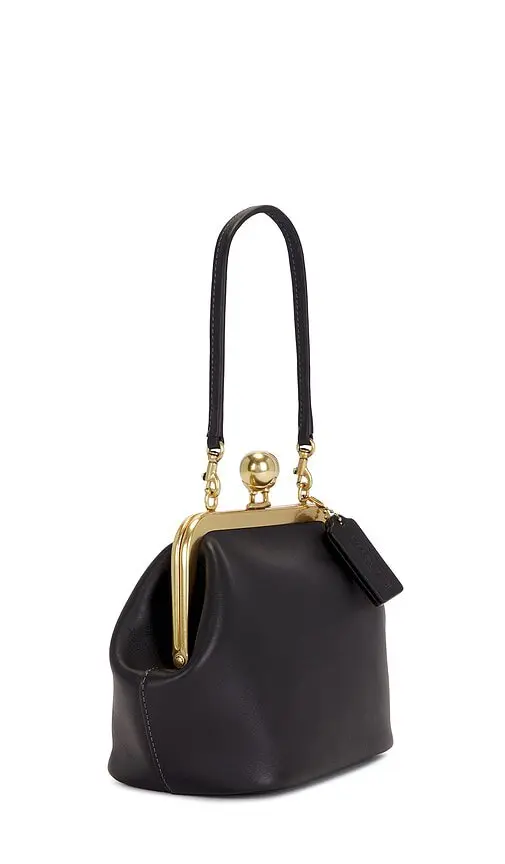 COACH Glovetanned Leather Kisslock Frame Bag