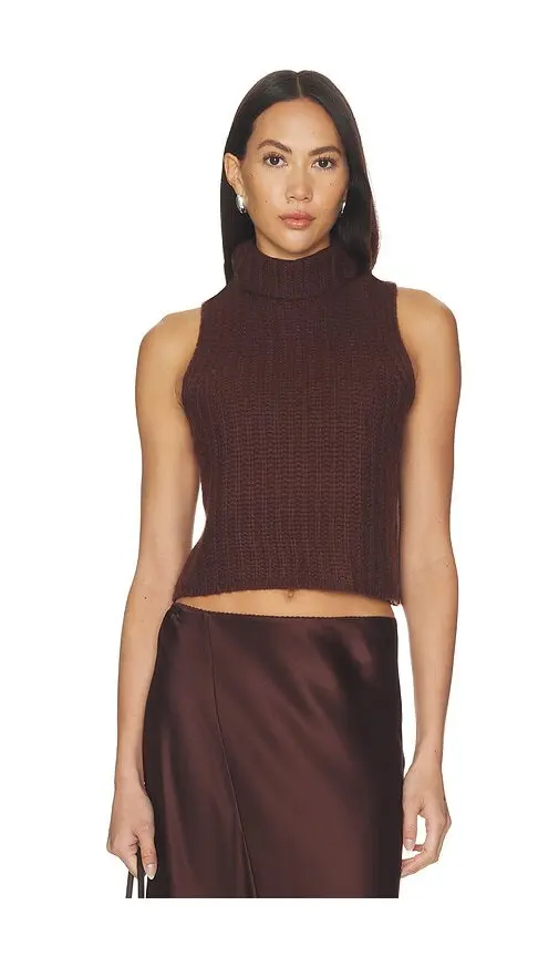 Sablyn Saige Cropped Turtleneck Knit Top