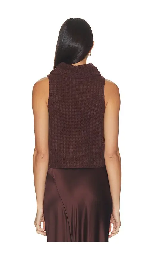 Sablyn Saige Cropped Turtleneck Knit Top