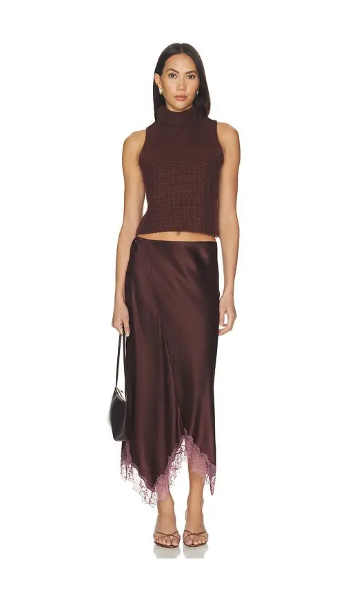 Sablyn Saige Cropped Turtleneck Knit Top