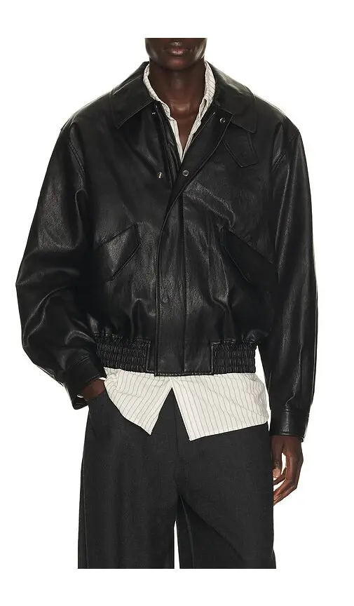 LE17SEPTEMBRE Faux Leather Zip Blouson