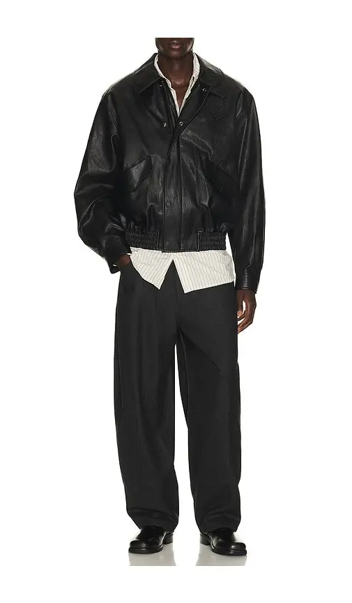 LE17SEPTEMBRE Faux Leather Zip Blouson