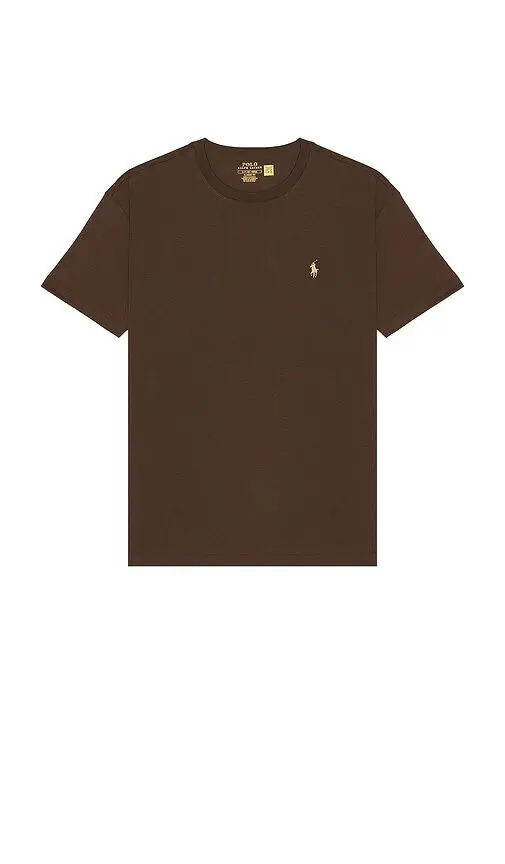 Polo Ralph Lauren Crewneck T-shirt In Brown - Nutmeg Brown