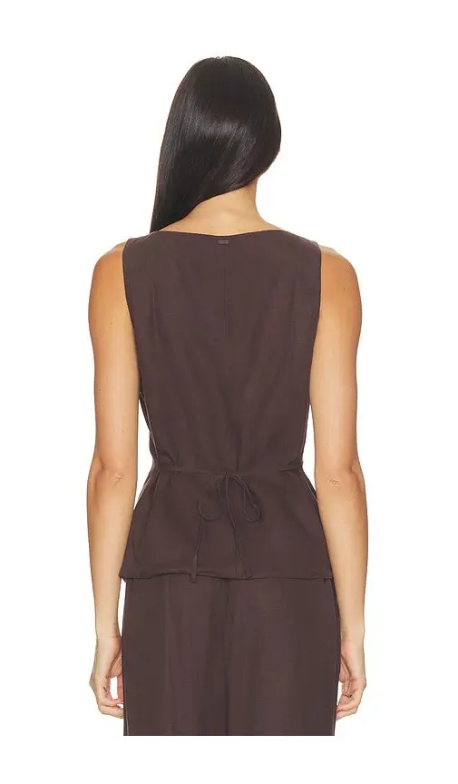 Vuori Twill Button Down Tank Top