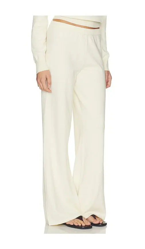 Eterne Cotton Cashmere Wide Leg Lounge Pant