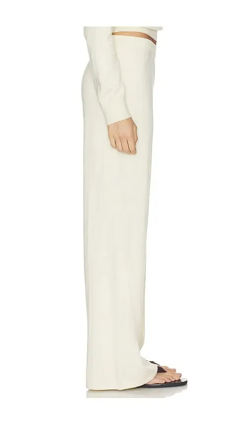 Eterne Cotton Cashmere Wide Leg Lounge Pant