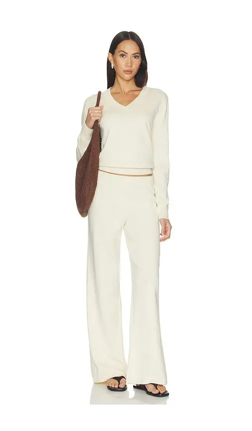 Eterne Cotton Cashmere V-neck Sweater