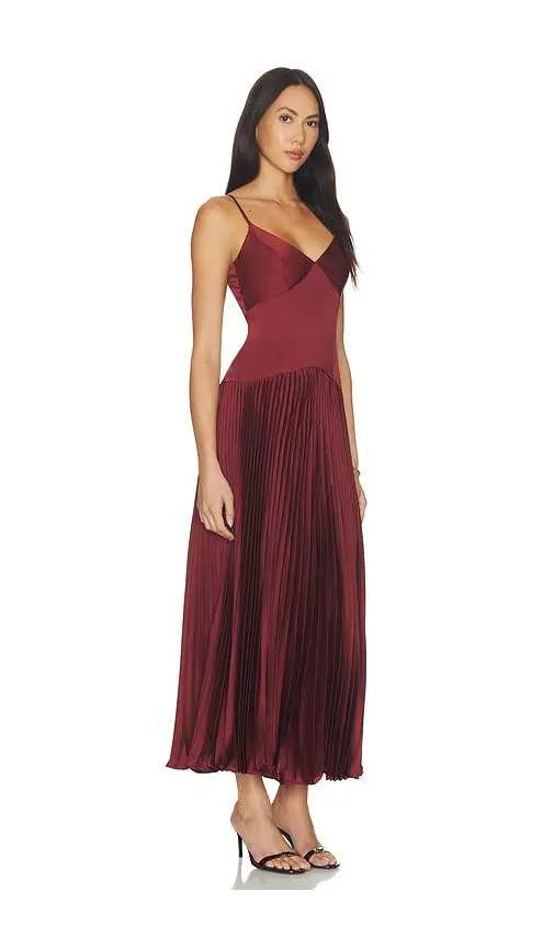 Astr The Label Pleated Drop Waist Dress
