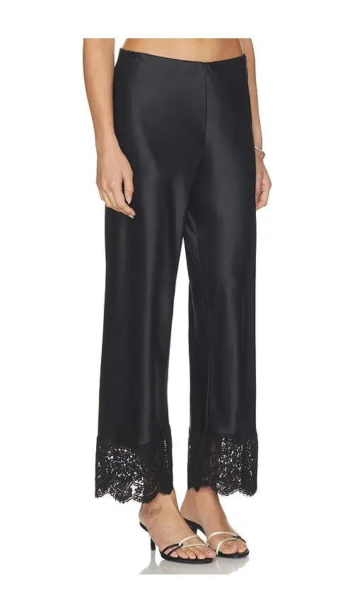 Cami Nyc Bristol Lace Trimmed Satin Pants