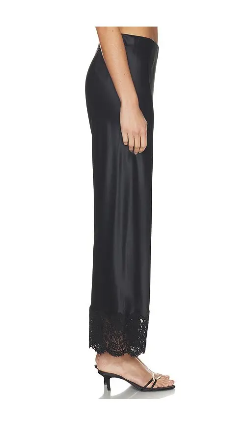 Cami Nyc Bristol Lace Trimmed Satin Pants