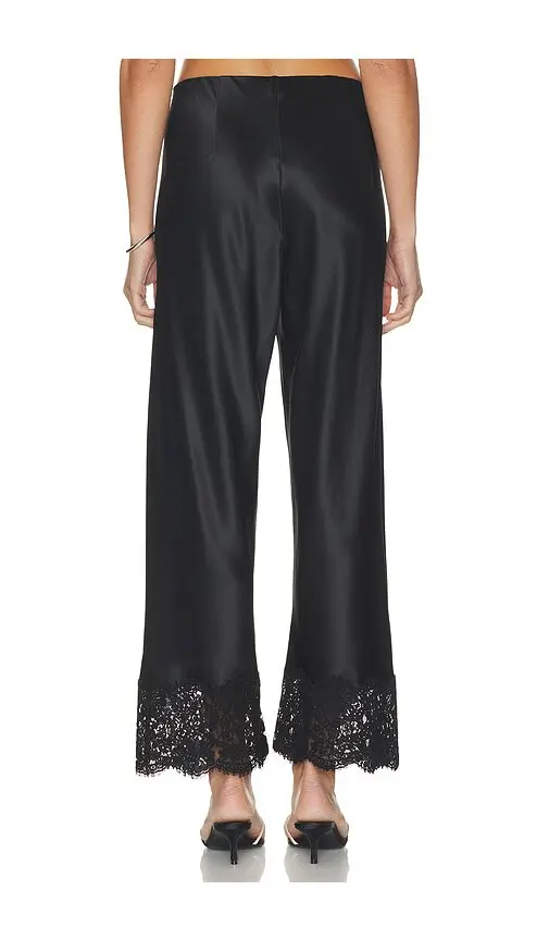 Cami Nyc Bristol Lace Trimmed Satin Pants