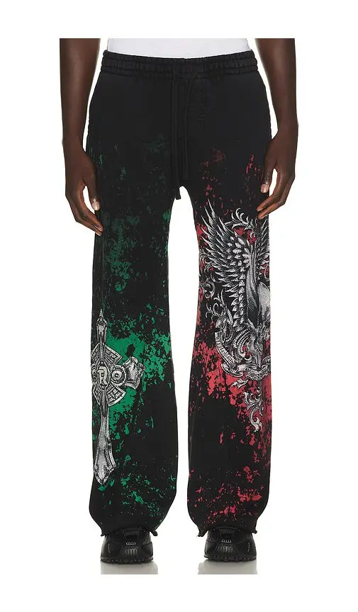 AFFLICTION X Fuerza Regida Crazyz Sweatpant - Black