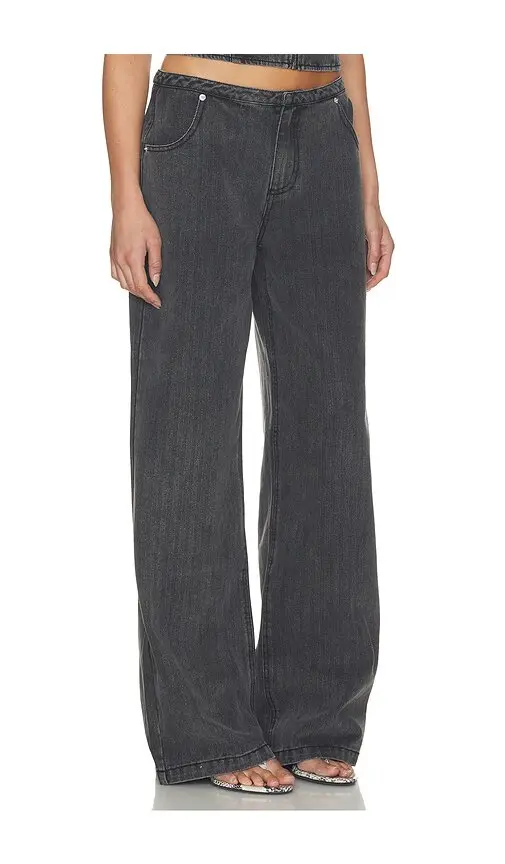 BY.DYLN Santal Jeans In Grey