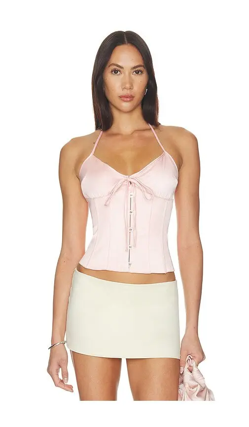 GUIZIO Marini Corset Top - Light Pink
