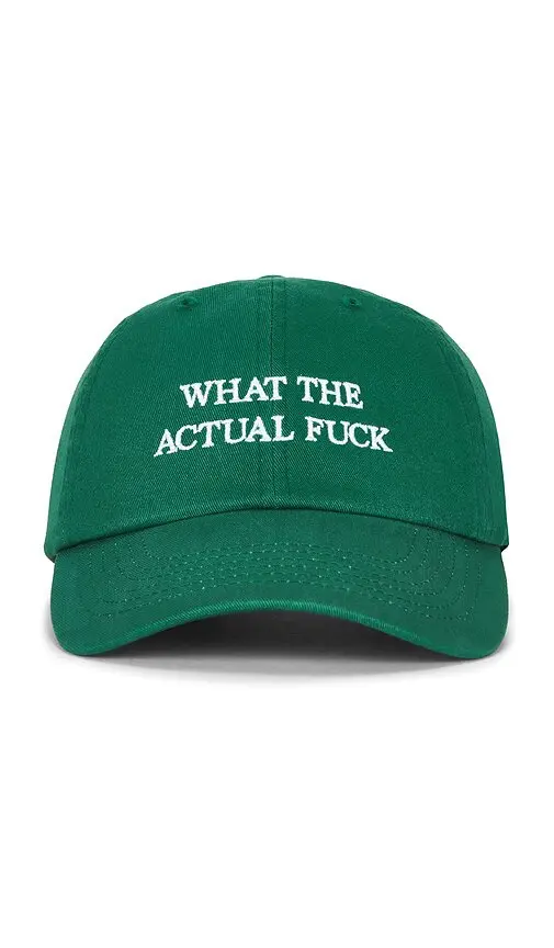 DEPARTURE Embroidered Cotton Baseball Cap - Green