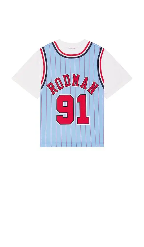 Mitchell & Ness Nba Dennis Rodman Best In Class Short Sleeve Jersey In Blue