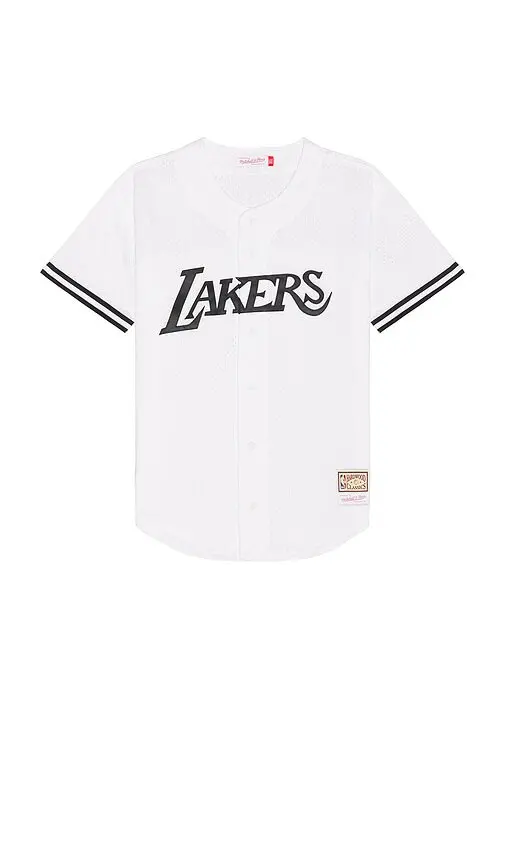 Mitchell & Ness Nba Los Angeles Lakers Monochrome Mesh Shirt