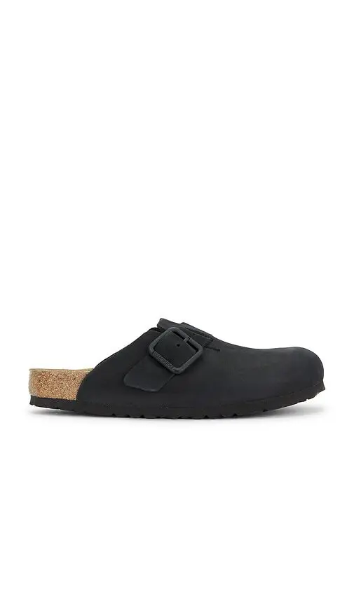 BIRKENSTOCK Boston Wire Buckle Clogs - Black