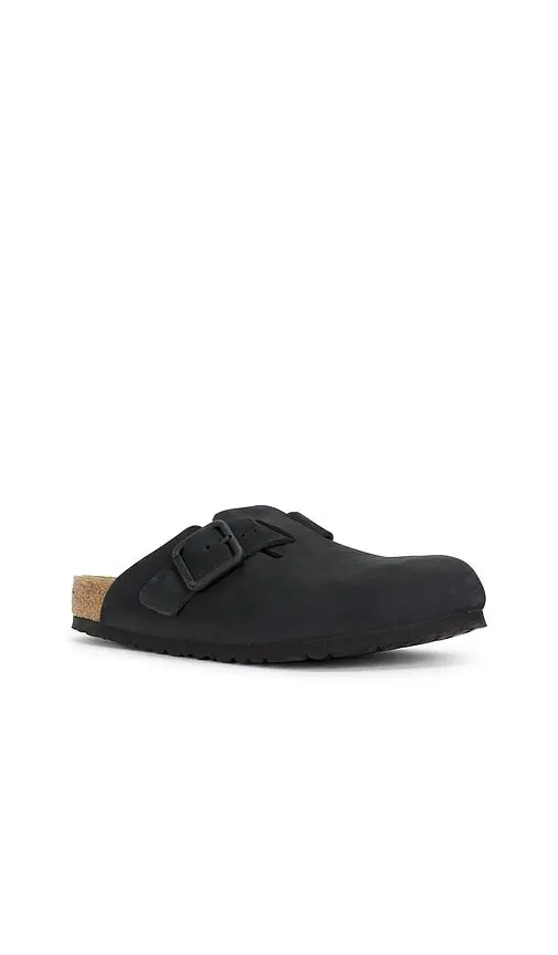 BIRKENSTOCK Boston Wire Buckle Clogs - Black