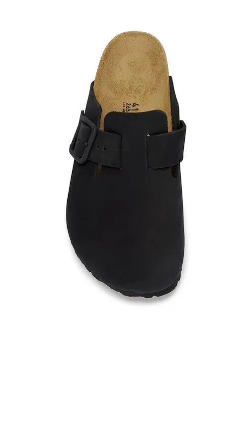 BIRKENSTOCK Boston Wire Buckle Clogs - Black