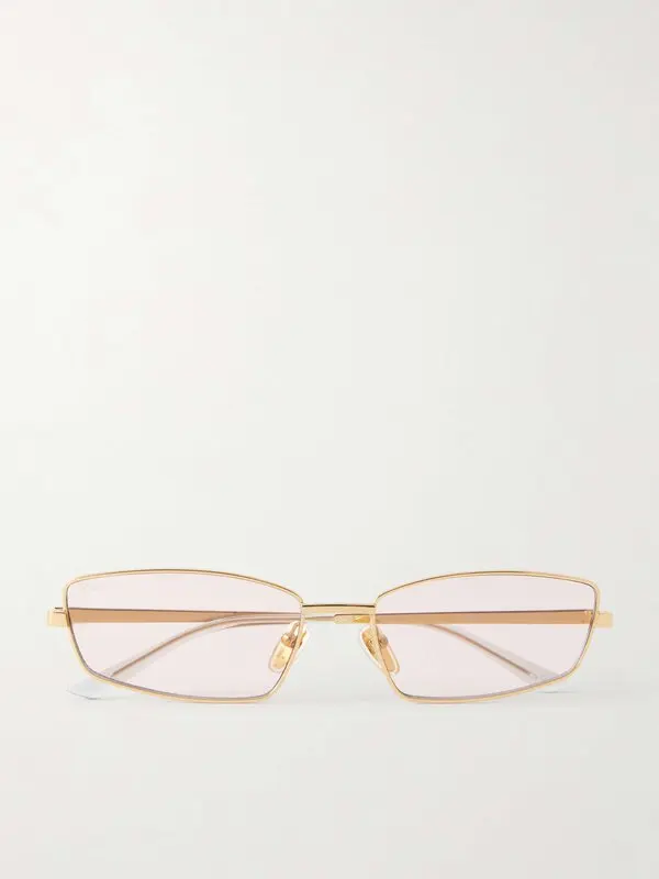 Gucci Square-frame -tone Sunglasses - Gold
