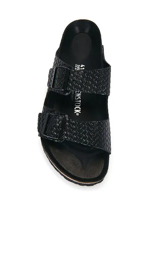 BIRKENSTOCK Arizona Woven Embossed Sandals - Black