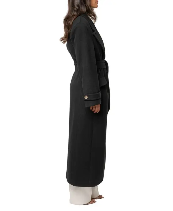 JLUXLABEL Empire Longline Coat - Black