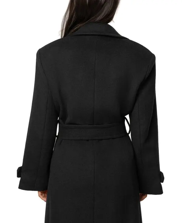 JLUXLABEL Empire Longline Coat - Black