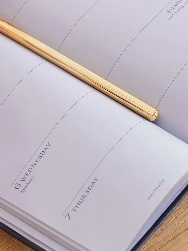 Smythson Pastegrain 2027 Panama Textured-leather Diary With Pencil