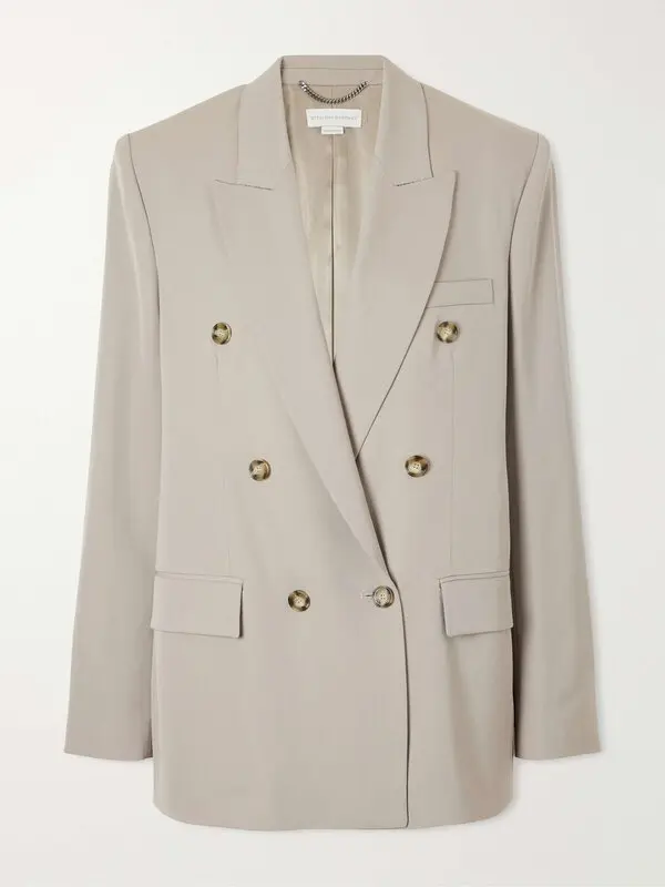 Stella McCartney Double-breasted Oversized Wool-twill Blazer