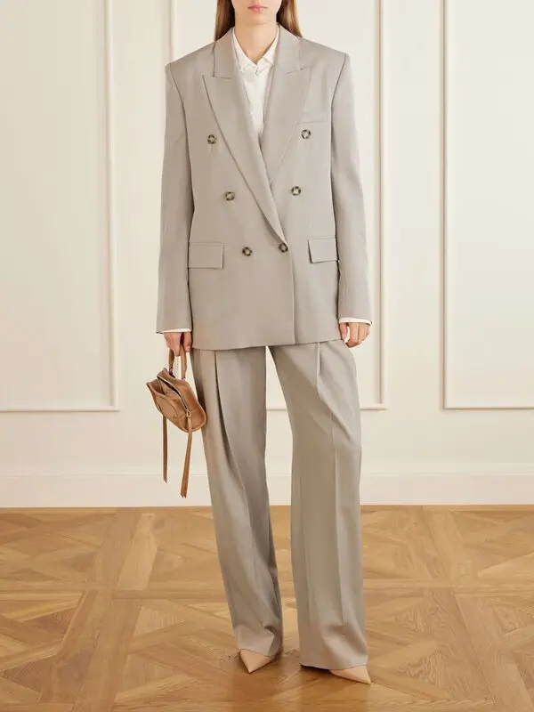 Stella McCartney Double-breasted Oversized Wool-twill Blazer