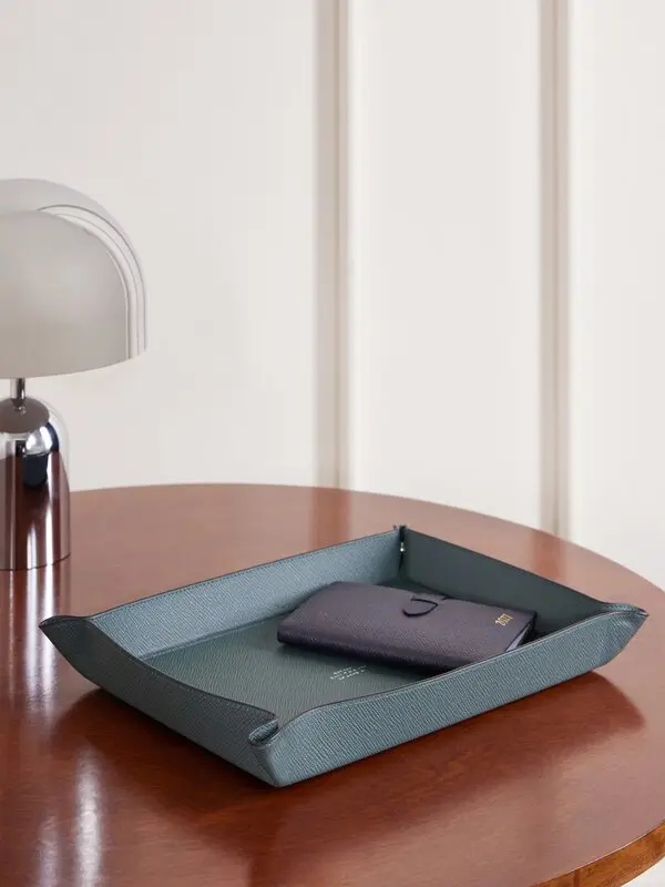Smythson Panama Leather Trinket Tray