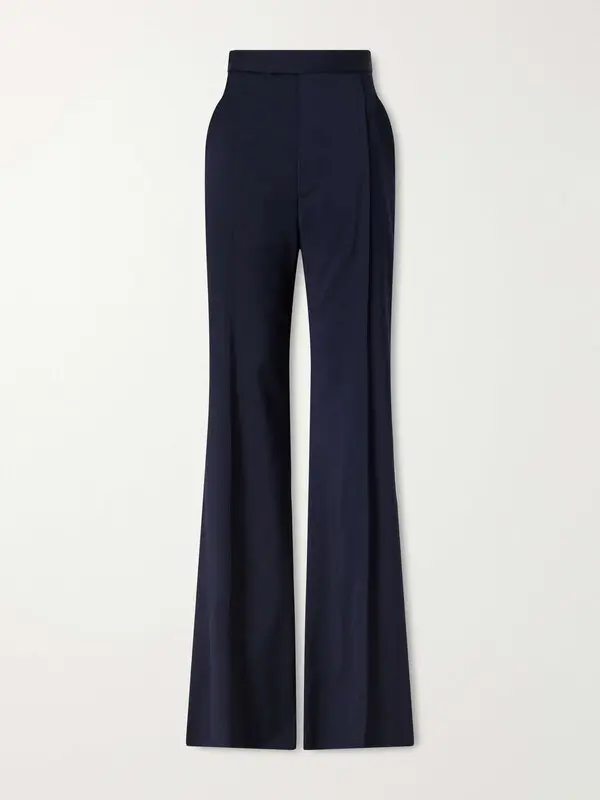 VIVIENNE WESTWOOD Serge Pleated Wool Flared Pants