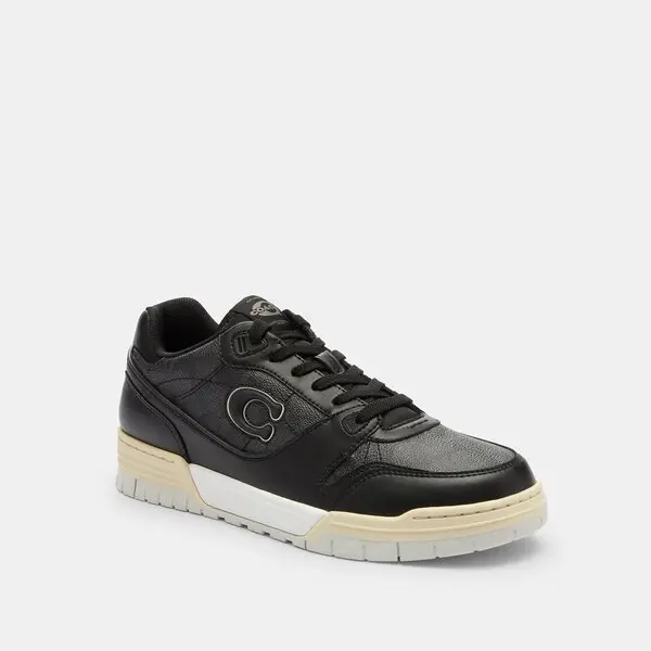 COACH OUTLET Coach Soho Signature Canvas Sneakers - Charcoal/black