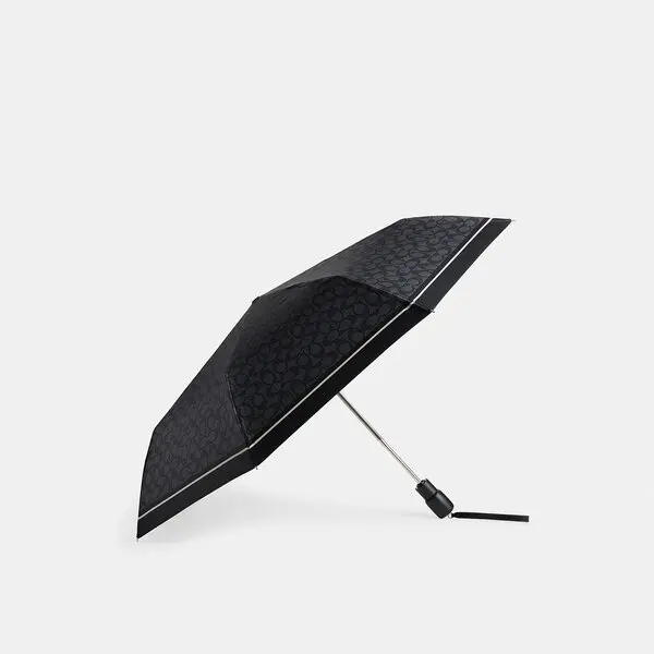 COACH OUTLET Signature Umbrella - Silver/charcoal